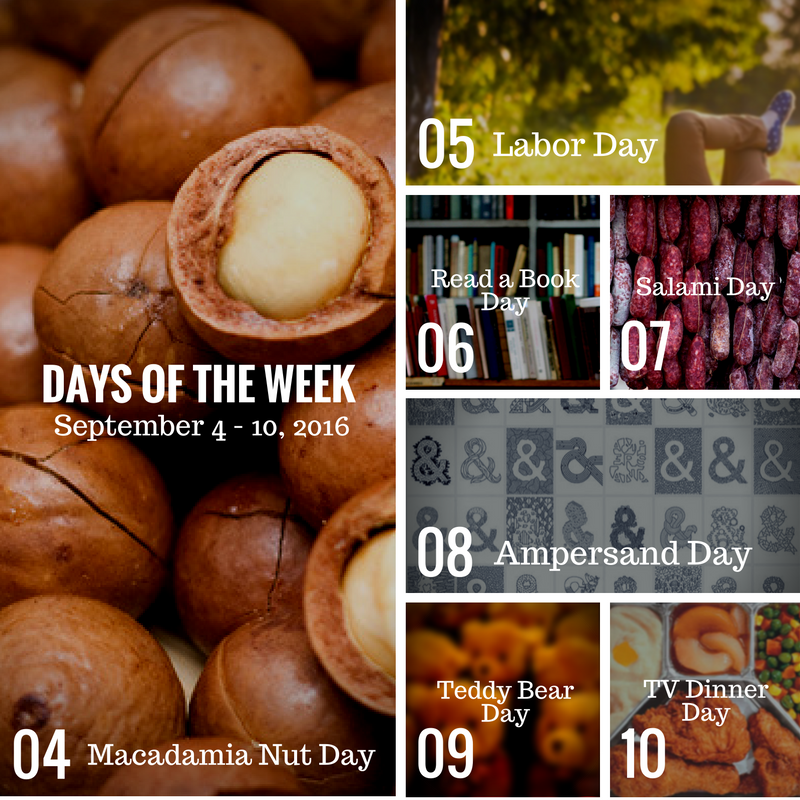How To Celebrate This Week’s National Days: Sept. 4-10 – follow me to ...