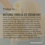 How to Celebrate National Vanilla Ice Cream Day – July 23, 2017 ...